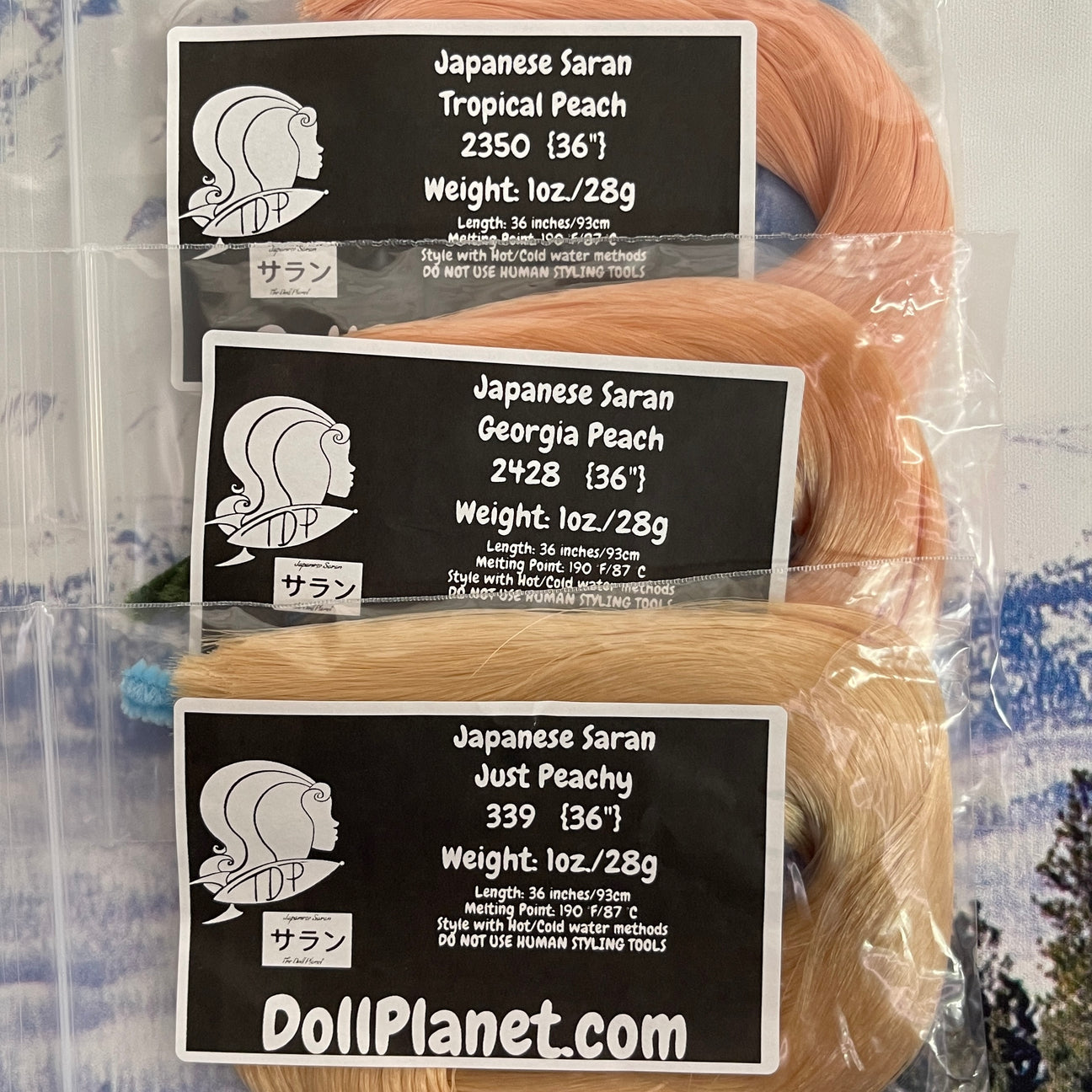 Japanese Saran Doll Hair Premium Quality for Rerooting Dolls