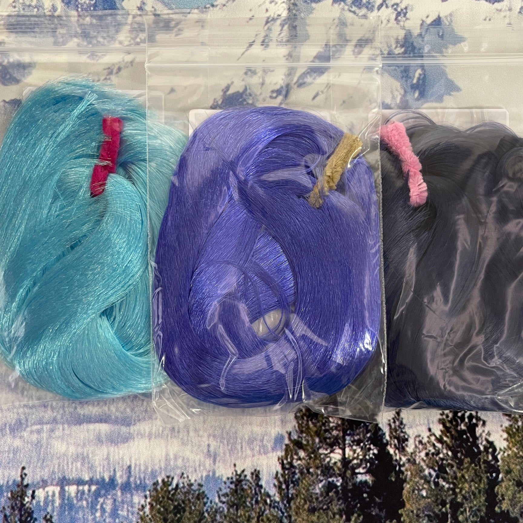 Doll Hair for Rerooting Fashion Dolls Nylon Saran Rerooting Kits – Doll ...