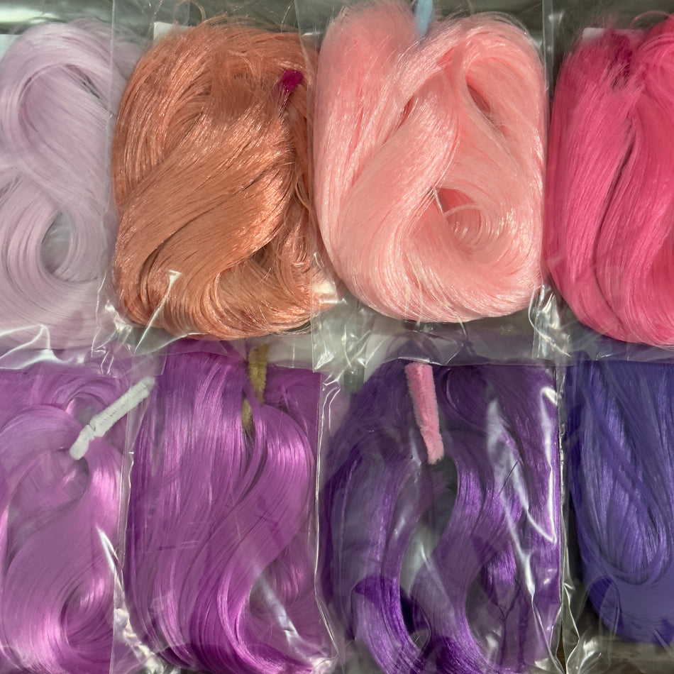 Doll Hair for Rerooting Fashion Dolls Nylon Saran Rerooting Kits – Doll ...