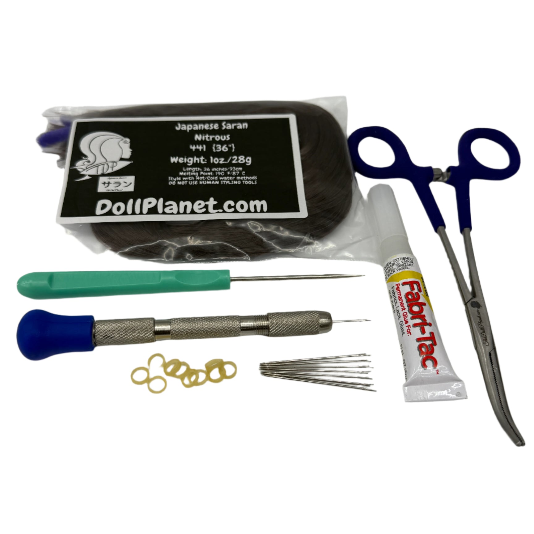 Doll Planet Hair Rooting Nylon & Saran for Rerooting Dolls