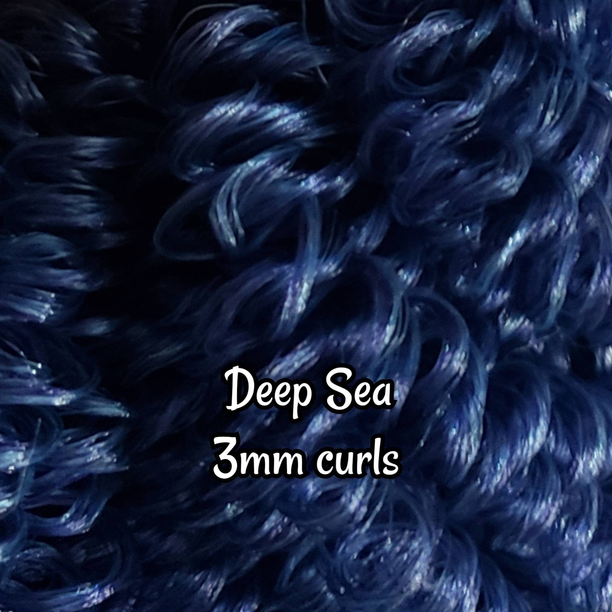 DG Curly Nylon Deep Sea NH3164 3mm 1oz/28g 36in/92cm Doll Hair – Doll ...
