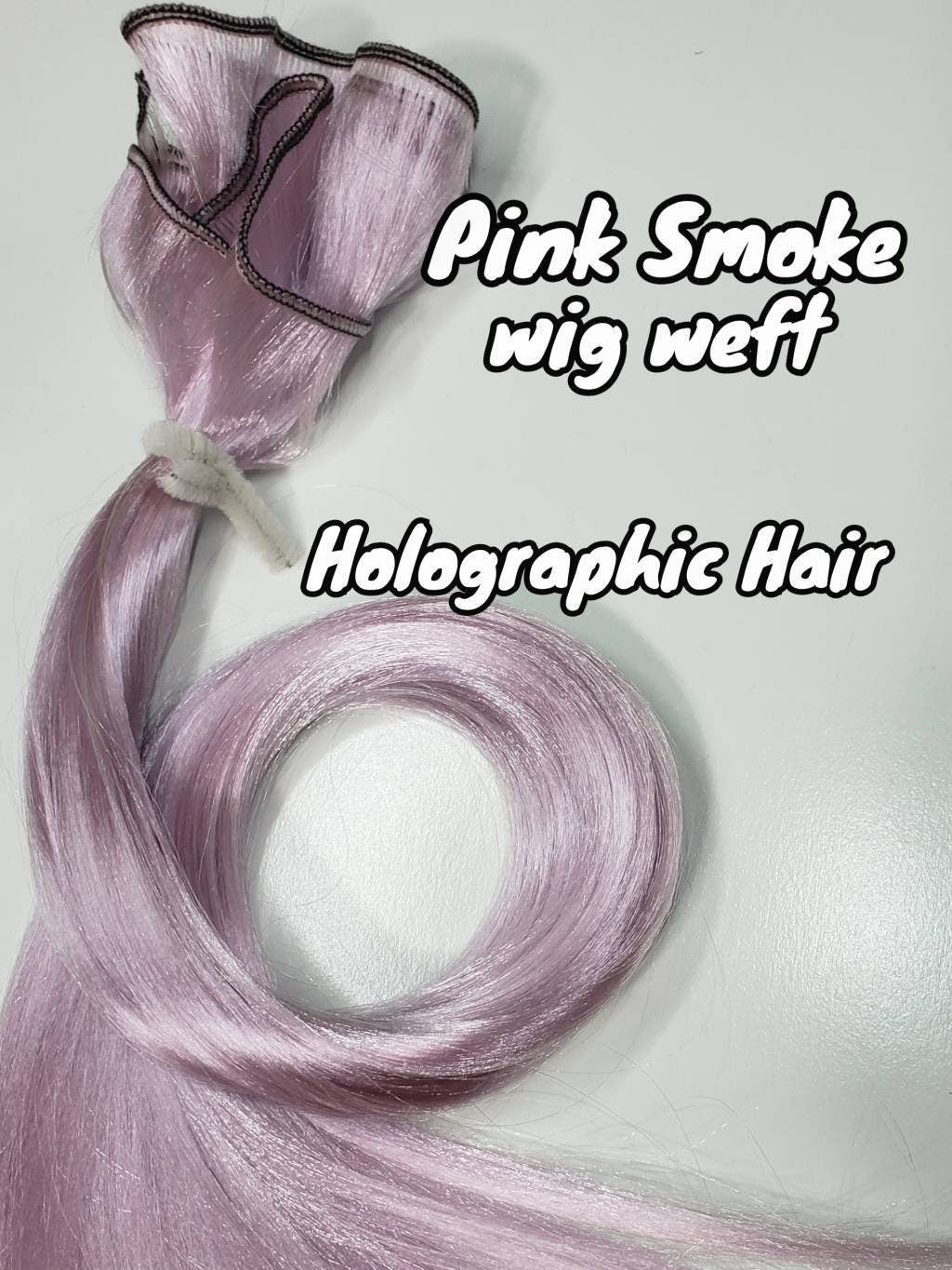 DG-HQ™ Wig Weft Nylon Pink Smoke NC105B Holographic Nylon Weft 30"Wx20 ...
