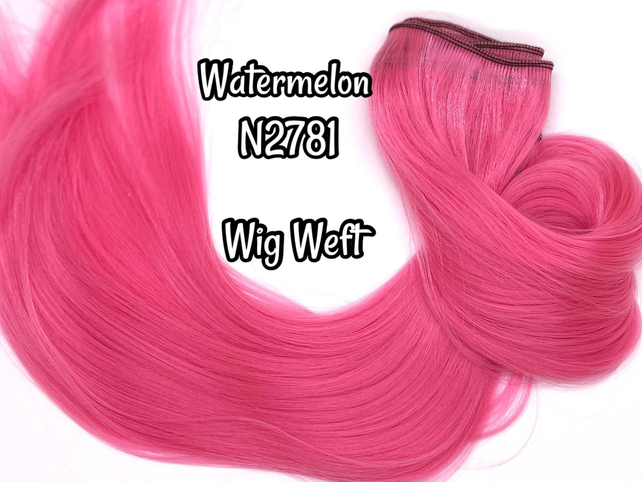 DG-HQ™ Wig Weft Nylon Watermelon N2781 Pink Nylon Weft 30"Wx20 – Doll ...