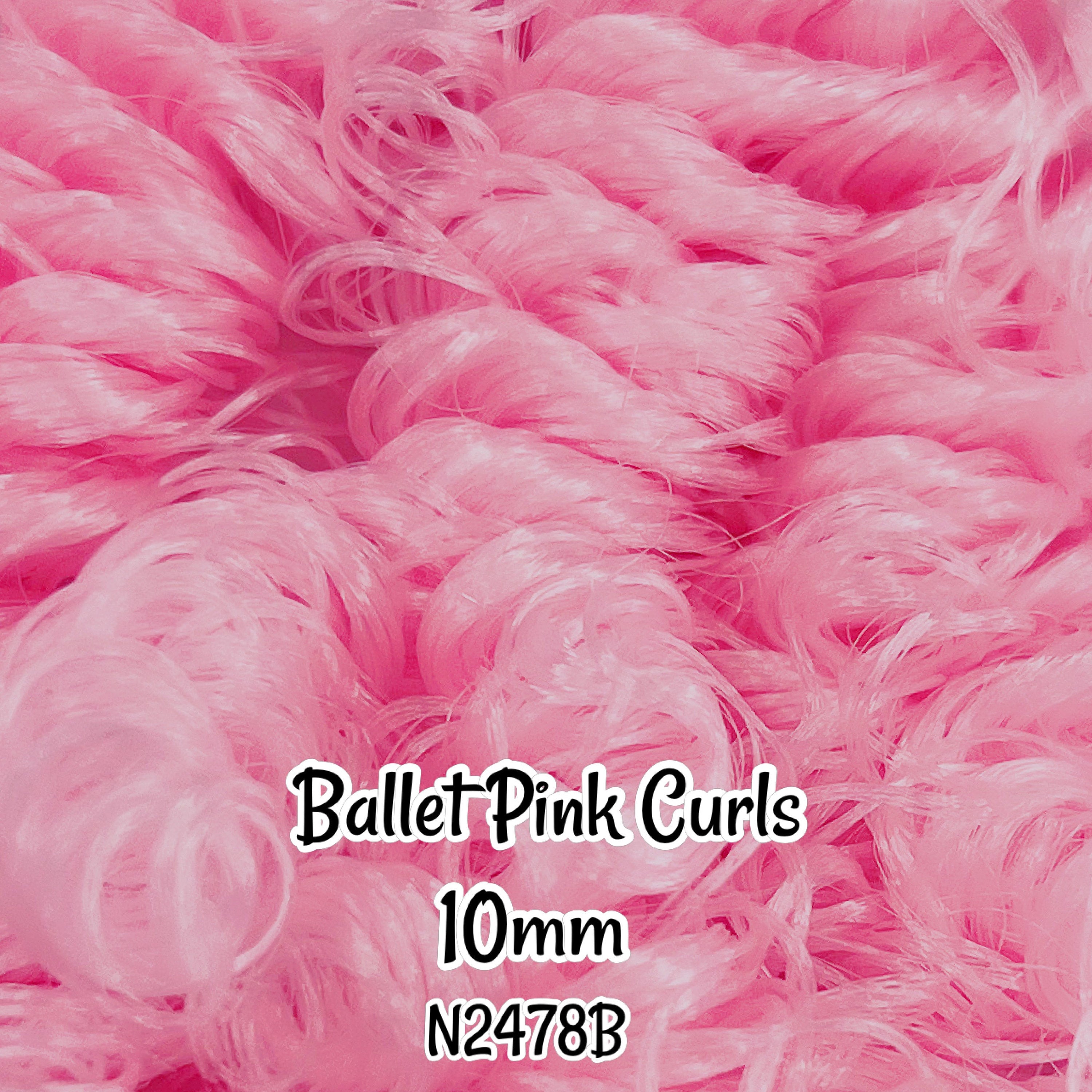 DG Curly Ballet Pink N2478B 10mm Curl 36 inch 0.5oz/14g pre-curled Nyl ...