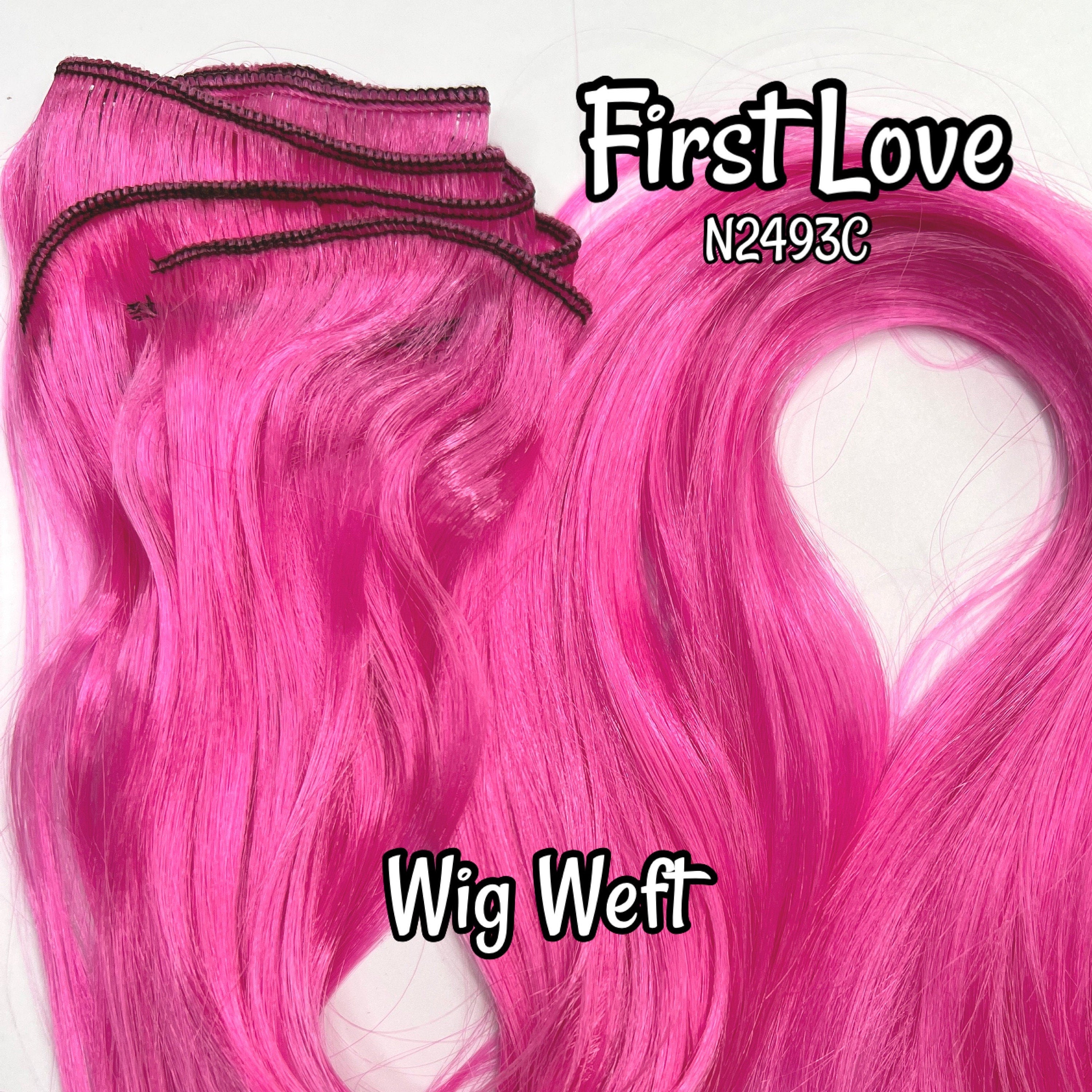 DG Nylon Wig Weft First Love N2493C Pink 30"Wx20"L Doll Hair – Doll ...