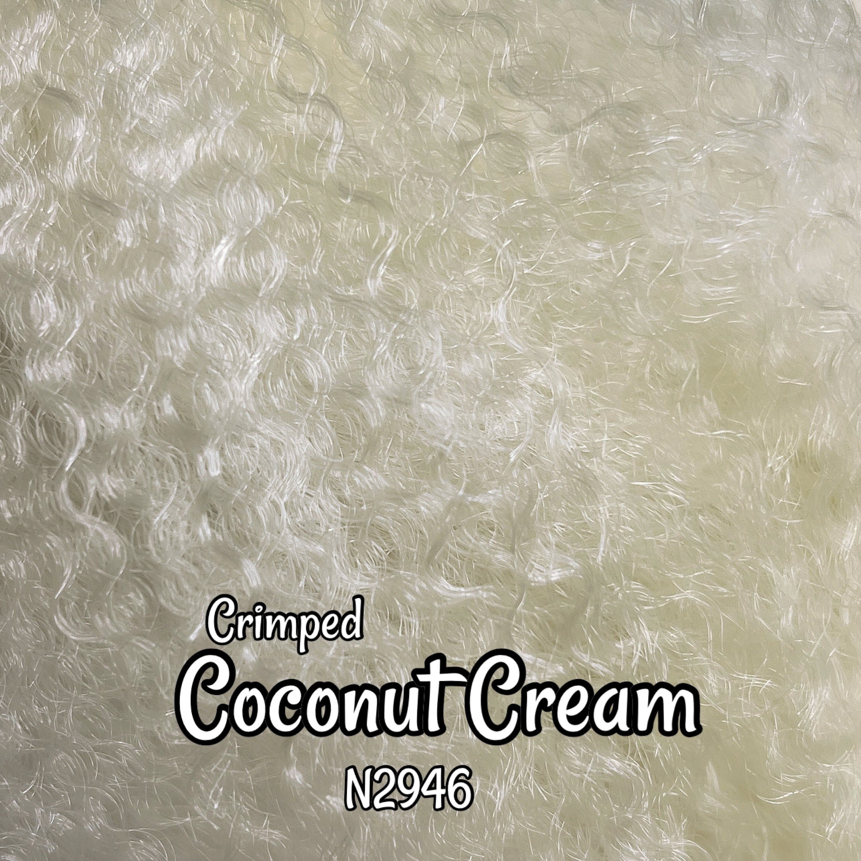 DG Nylon Crimped Coconut Cream N2946 1oz/28g 36inch/92cm Doll Hair ...