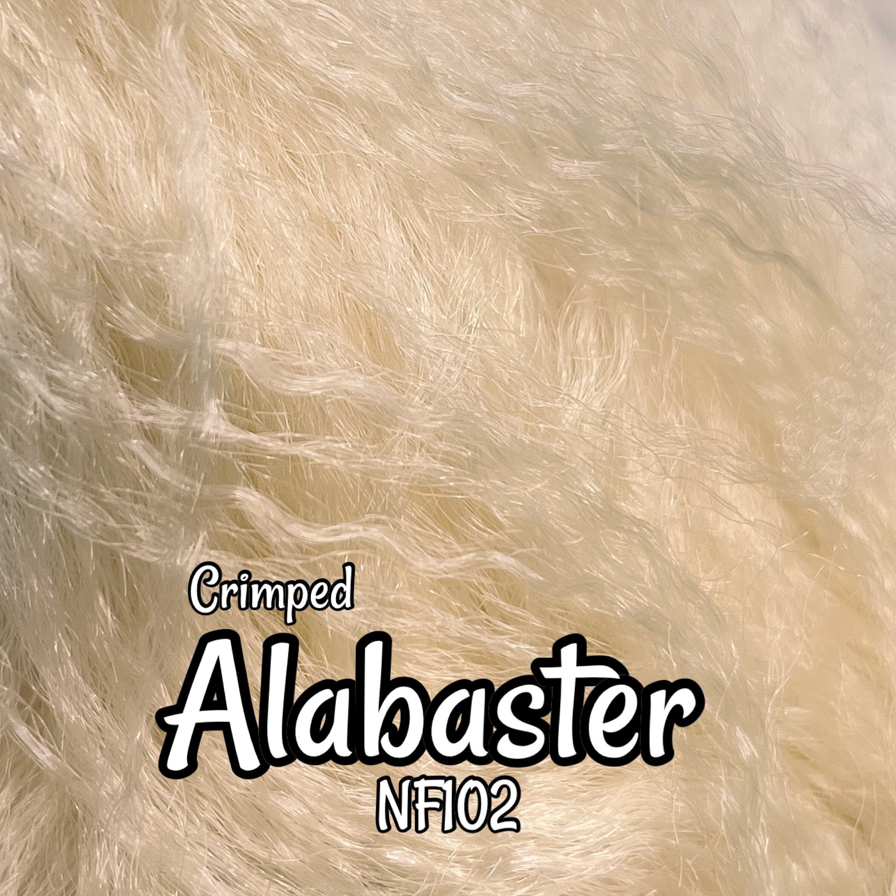 DG Nylon Crimped Alabaster NF012 1oz/28g 36inch/92cm white Doll Hair ...